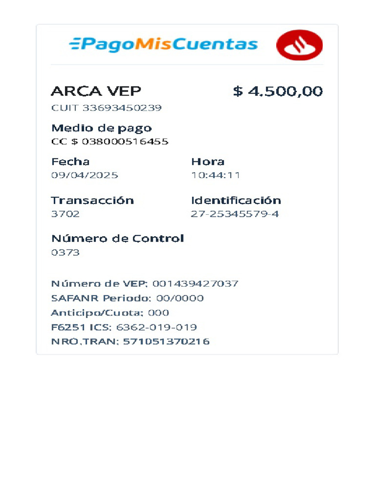 Partida de Nacimiento-Arca Vep - 0373 | PDF