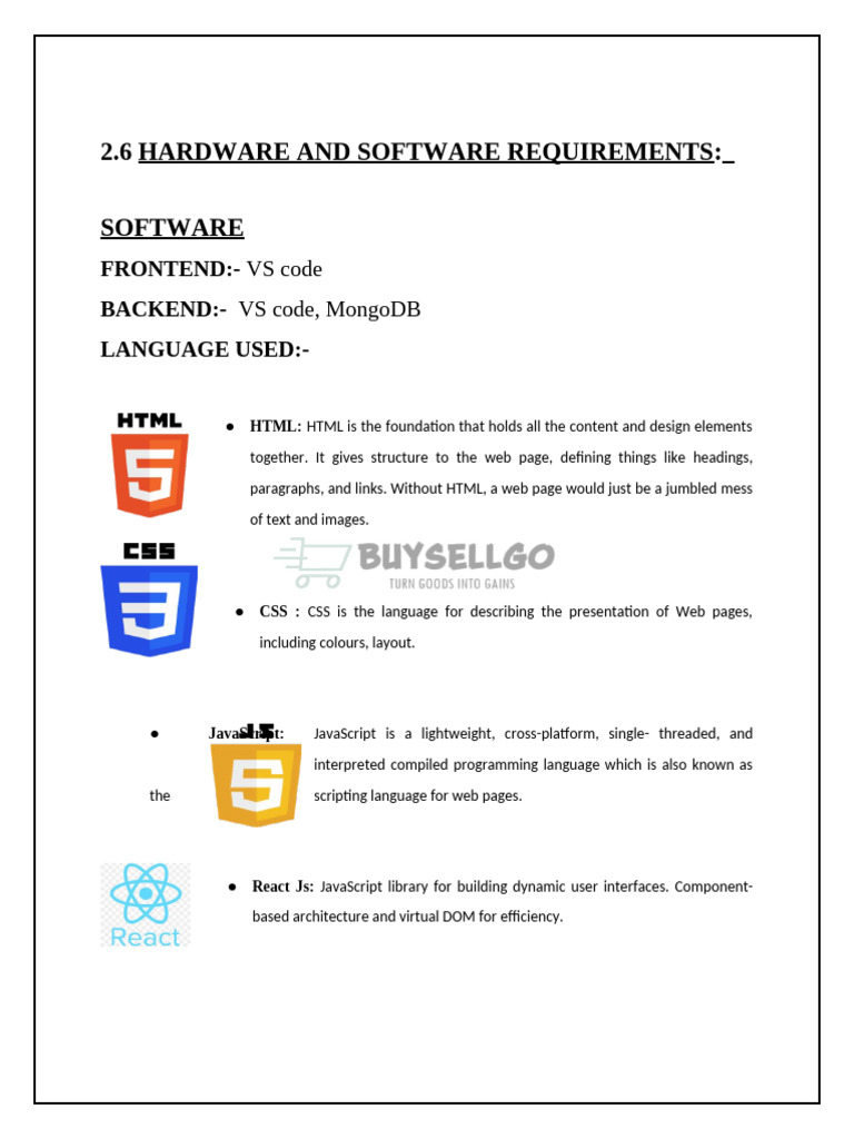 Web App Development Requirements | PDF