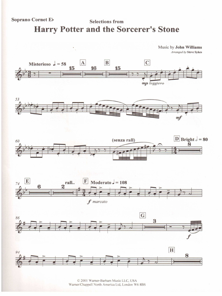 John William - Harry Potter - Cornets | PDF