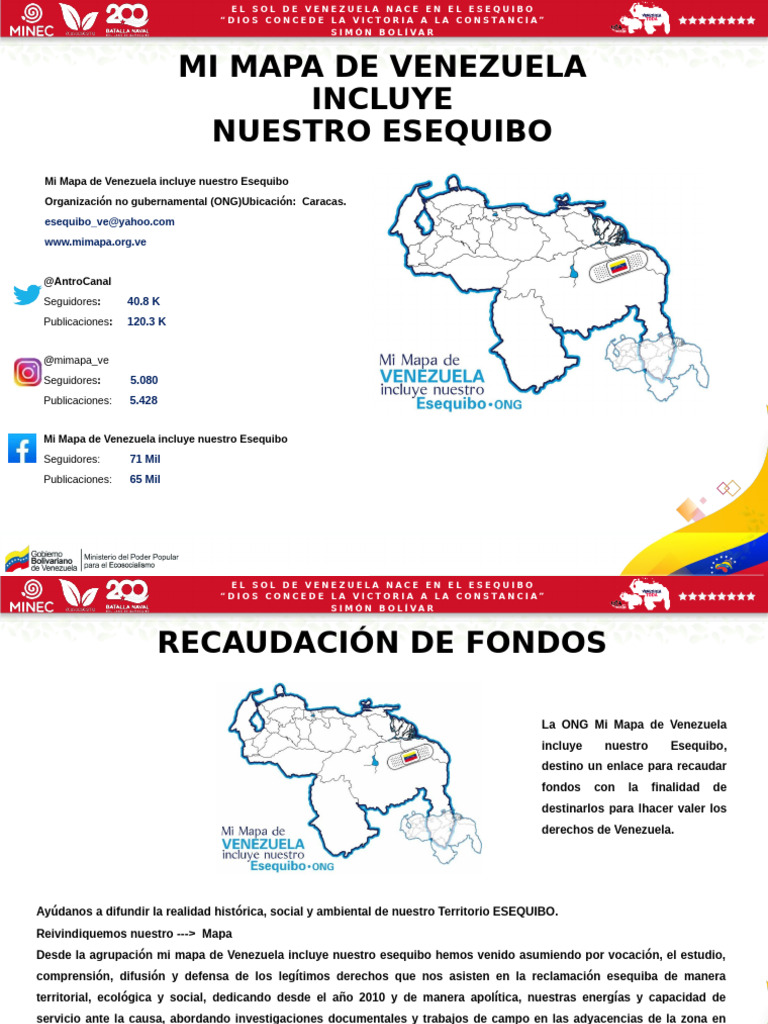 Mapa de Venezuela y el Esequibo | PDF | Venezuela | Organización no ...