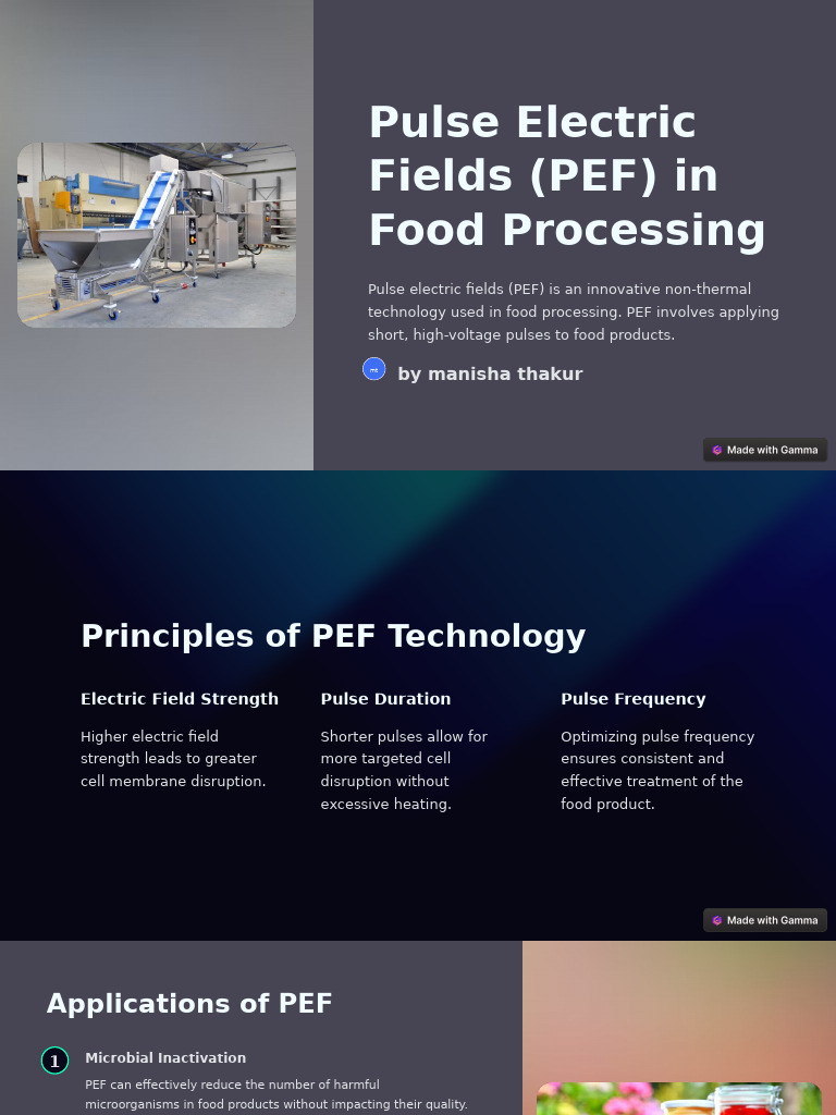 Pulse-Electric-Fields-PEF-in-Food-Processing | PDF | Foods | Juice