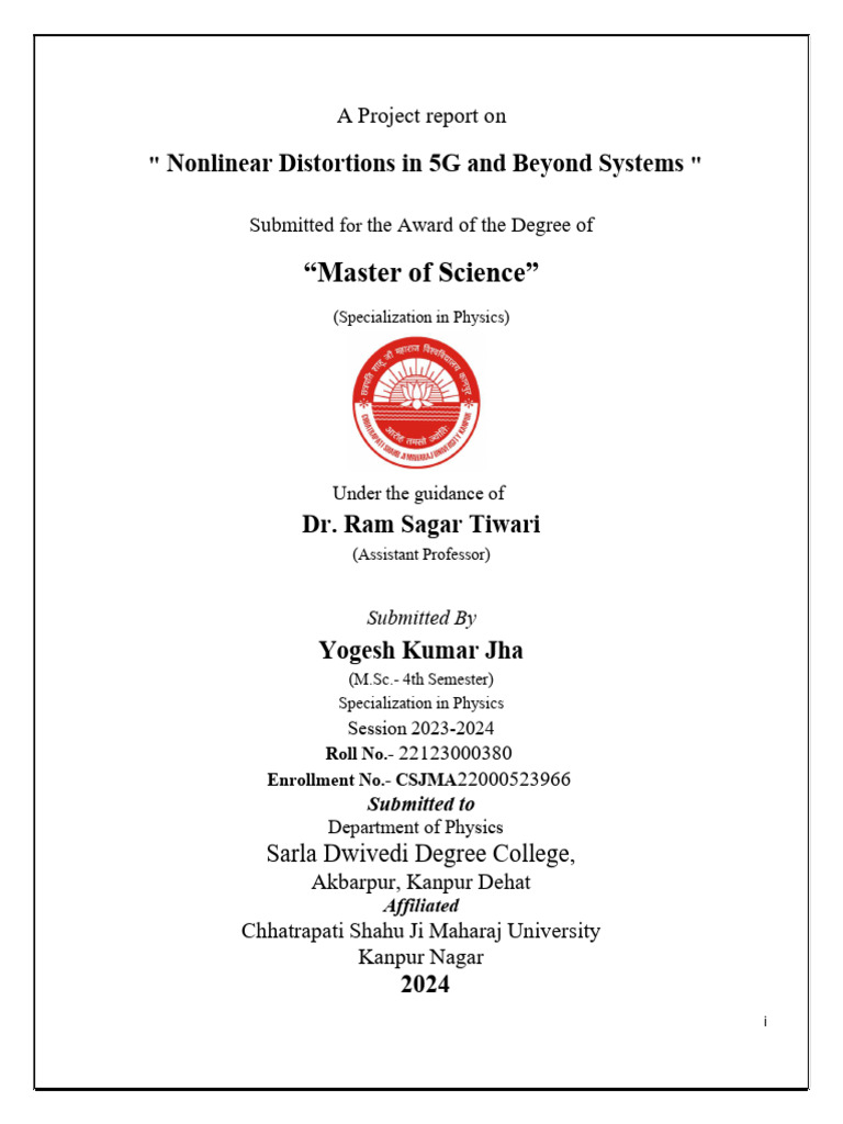 Yogesh Kumar Jha Physics | PDF | Analog To Digital Converter | Distortion