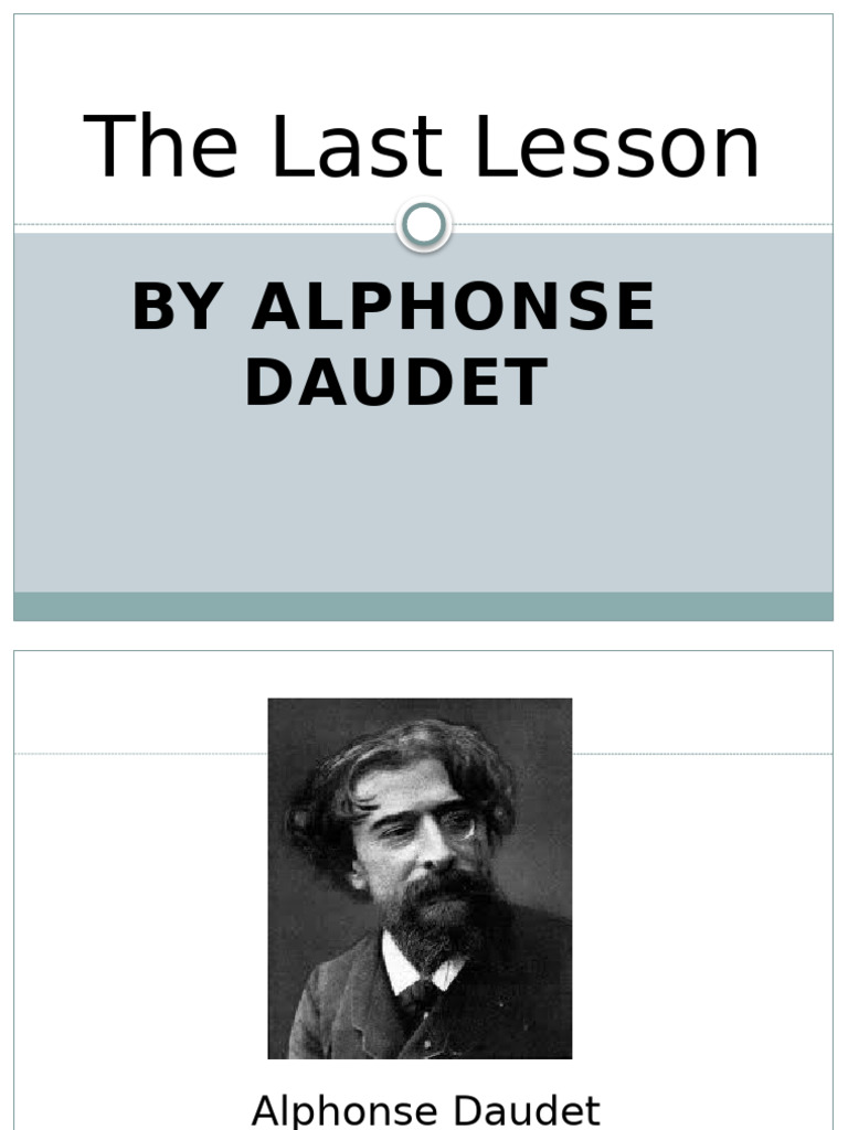 The Last Lesson | PDF