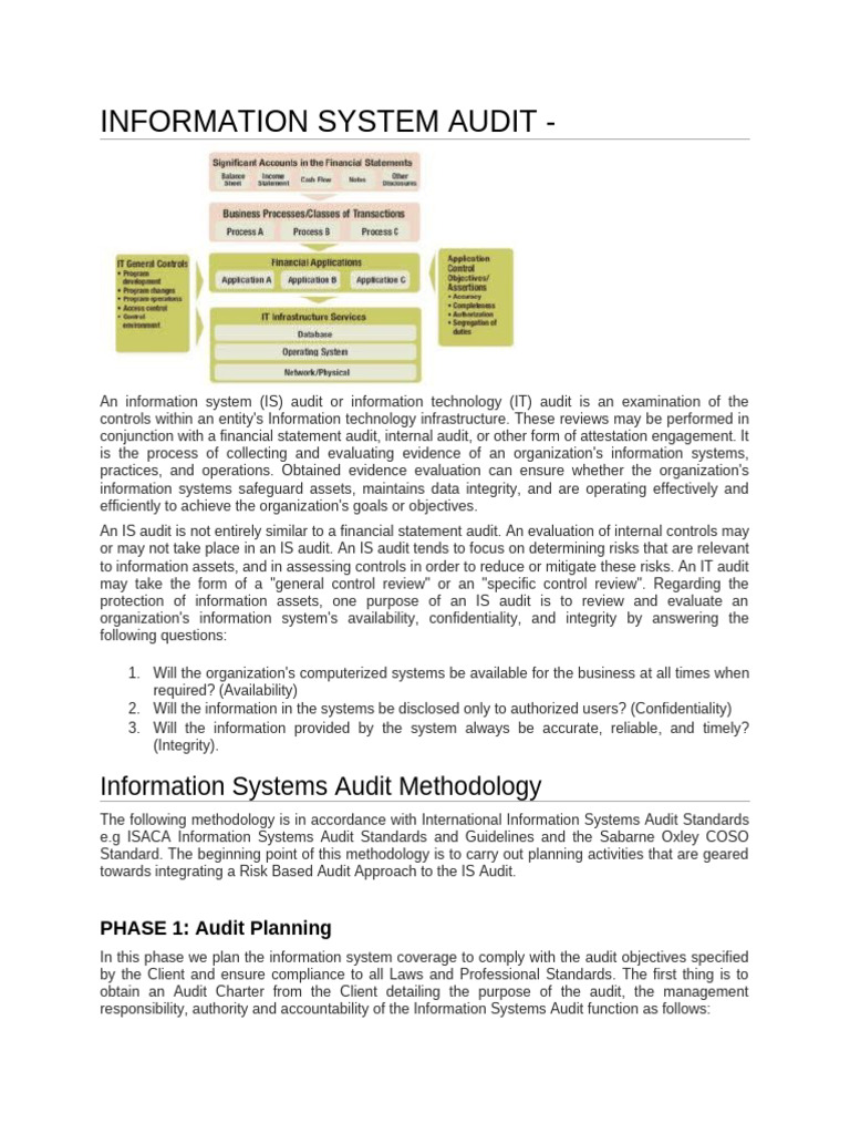 Information Systems Audit Overview | PDF | Audit | Risk