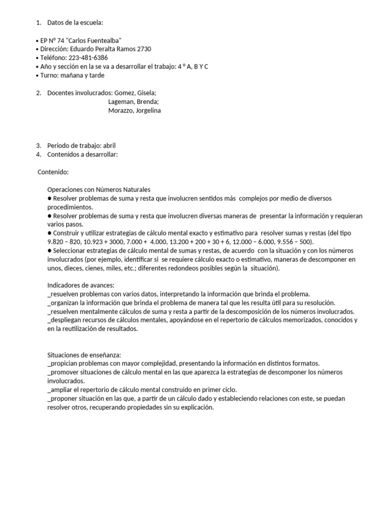 2 Sec Matemã¡tica 4Â° | PDF