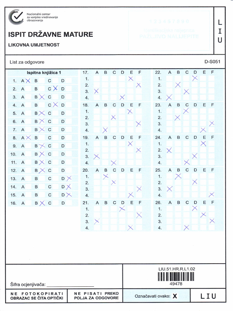 LIU List S Odgovorima | PDF