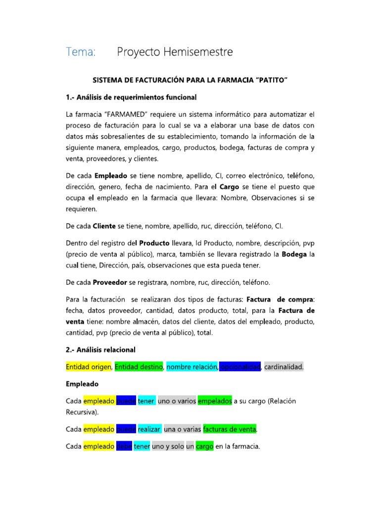 Ejemplo Requerimientos Funcionales | PDF