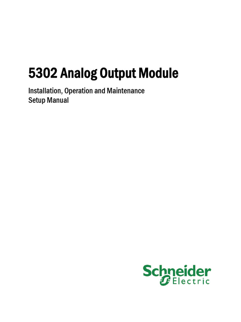 Modulo de Saida Analogico Scadapack 5302 | PDF | Digital To Analog ...