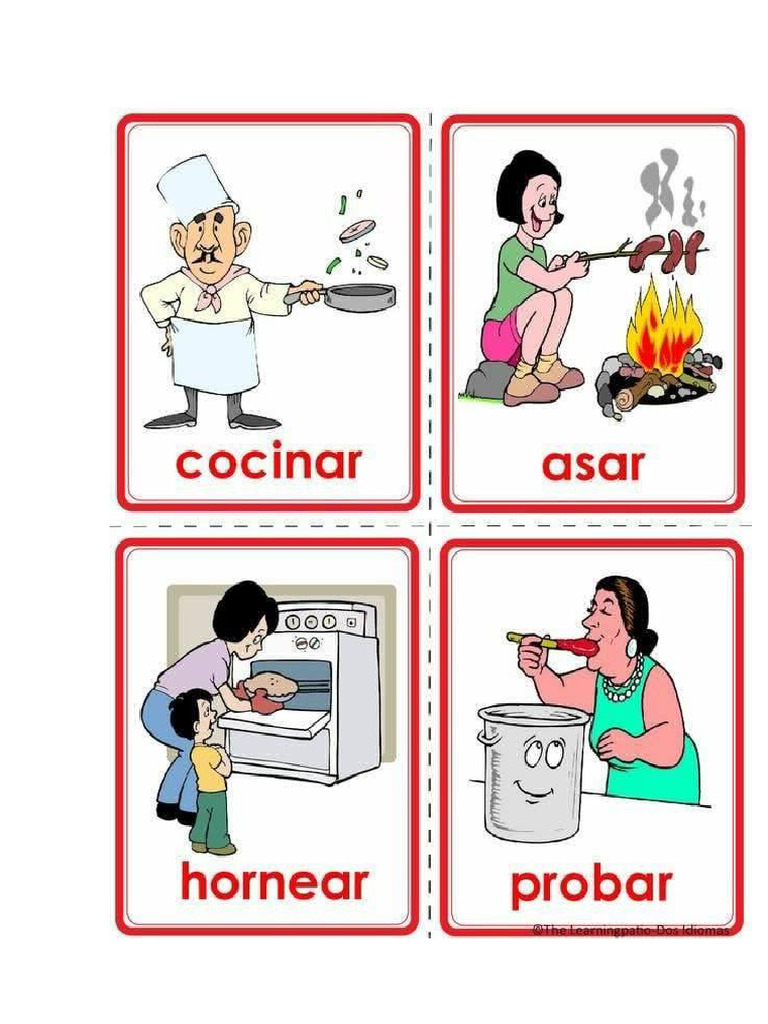 Tarjetas para Casa Terapia de Lenguaje | PDF