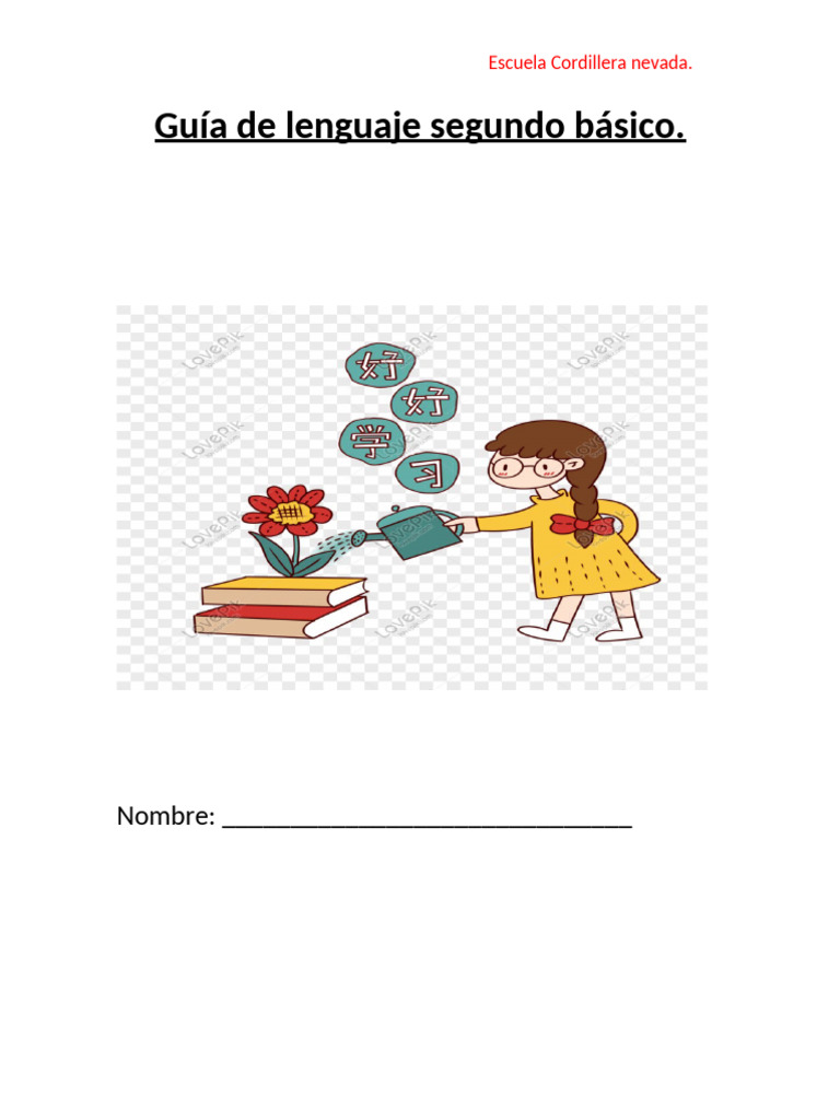 Guía de Lenguaje Segundo Básico | PDF