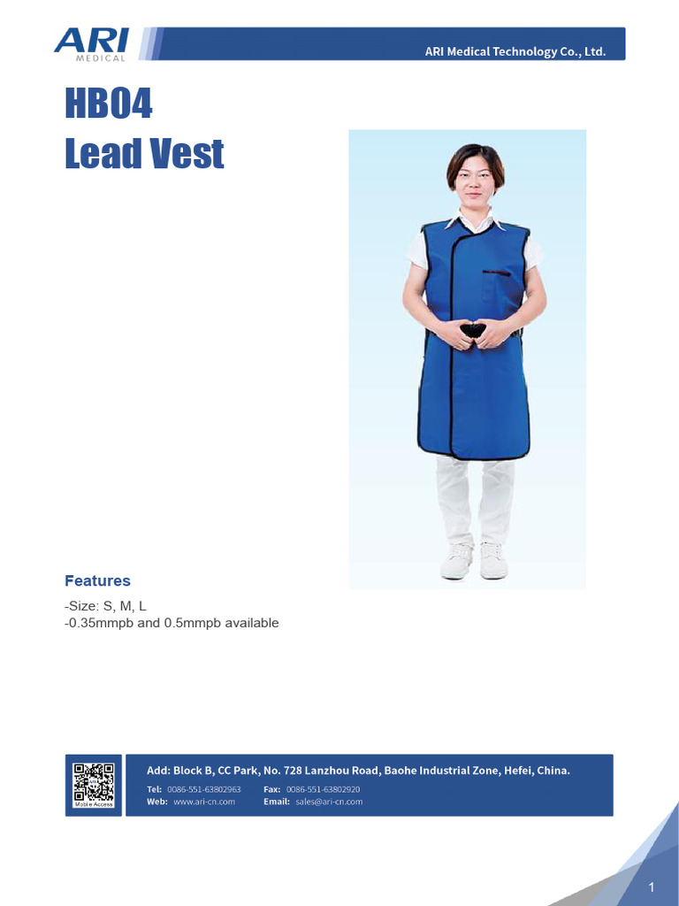 HB04 Lead Vest | PDF