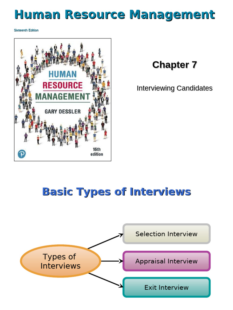 Dessler HRM12e PPT 07 06032025 093202am | PDF | Interview | Employment