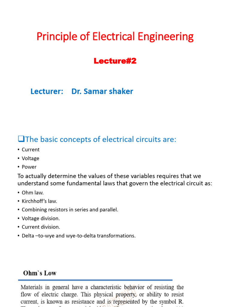 Electrical Circuit Fundamentals Explained | PDF