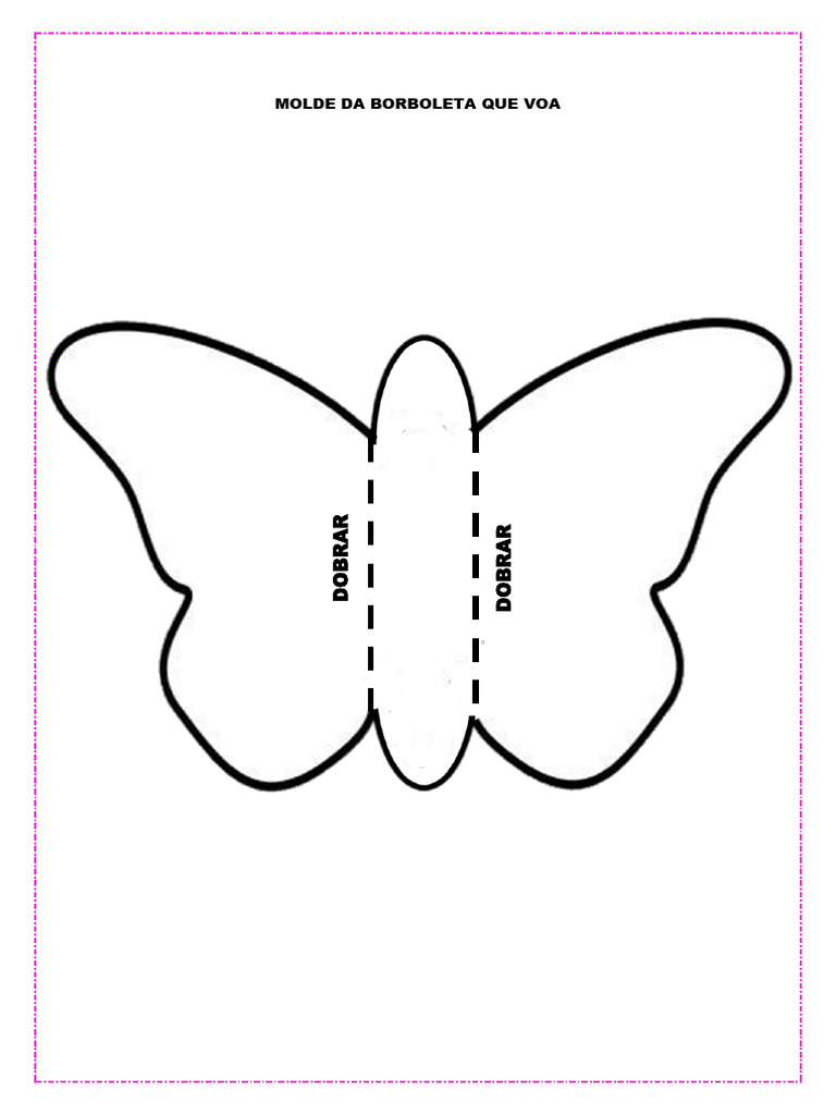 Molde Da Borboleta Que Voa | PDF
