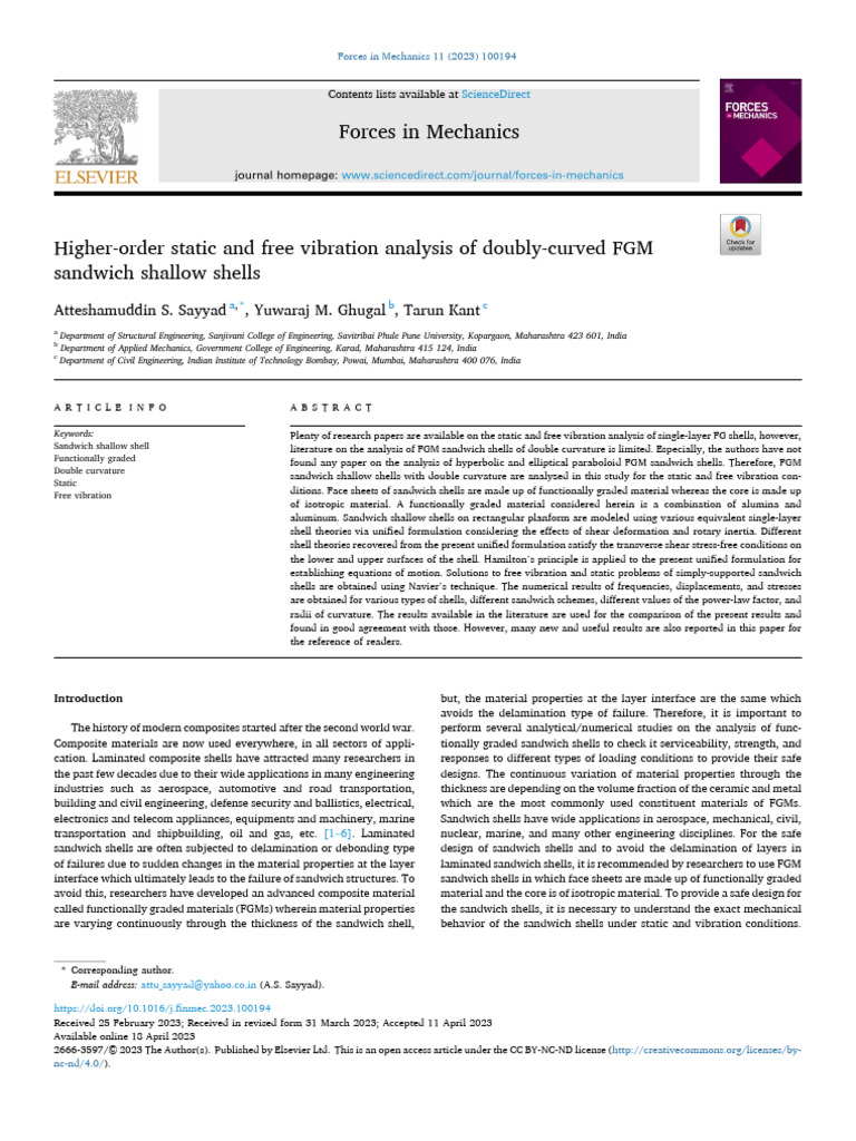 Kant 2023 | PDF | Bending | Elasticity (Physics)