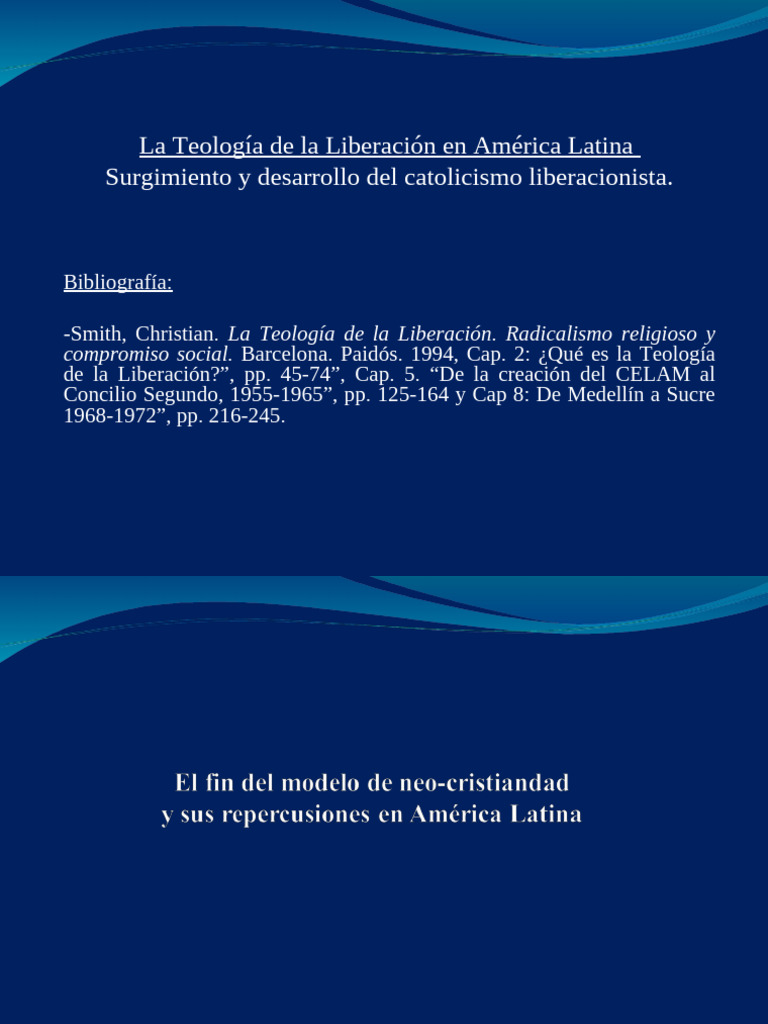 La TL en América Latina Smith Cap 2 y Cap 5 | PDF | marxismo | Iglesia ...