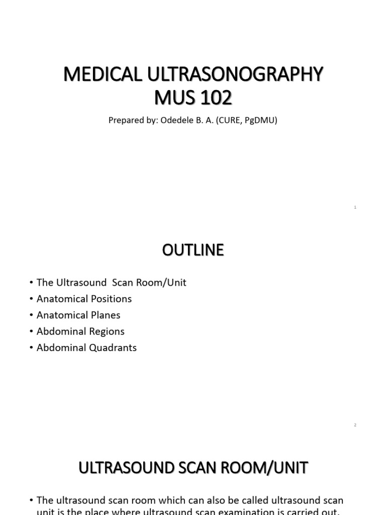 MUS 102 Material002 PDF | PDF | Medical Ultrasound | Abdomen