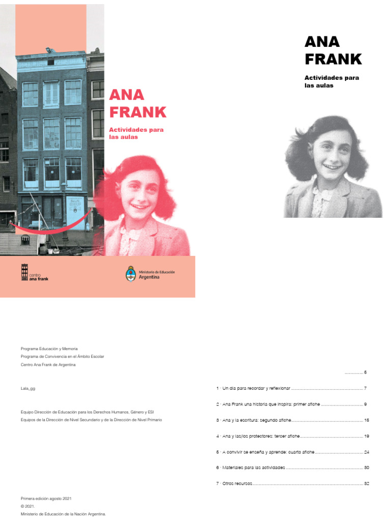Cuadernilloafiches Ana Frank 2 | PDF | Anne Frank | nazismo