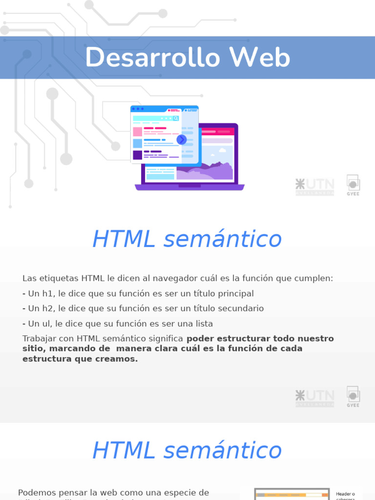 Clase 02 - Etiquetas Semanticas | PDF | HTML | Red mundial