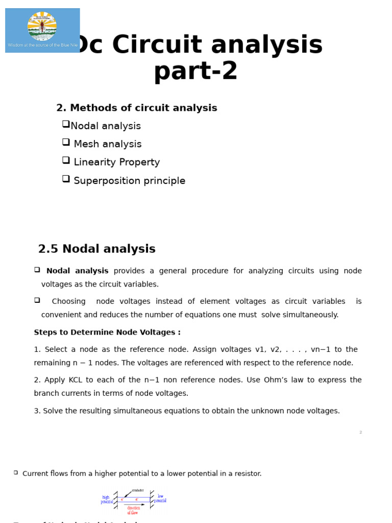 Dc Circuit Analysis -Part 2 | PDF | Electrical Network | Network ...