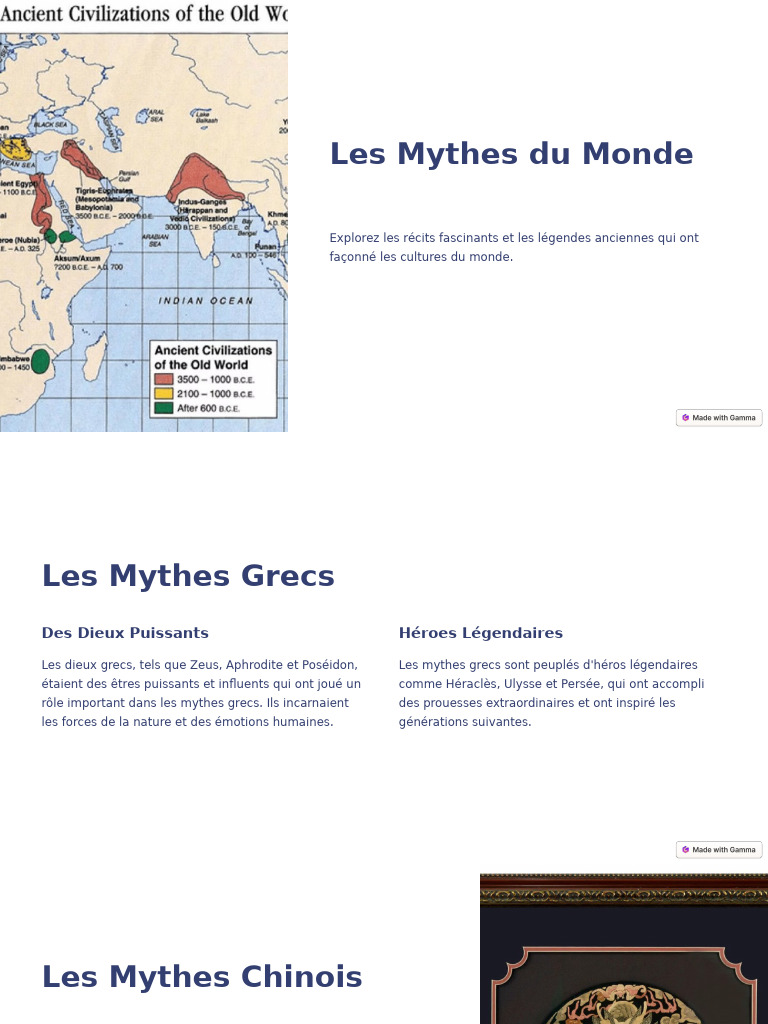 Les Mythes Du Monde | PDF | Mythologie grecque | Pharaon