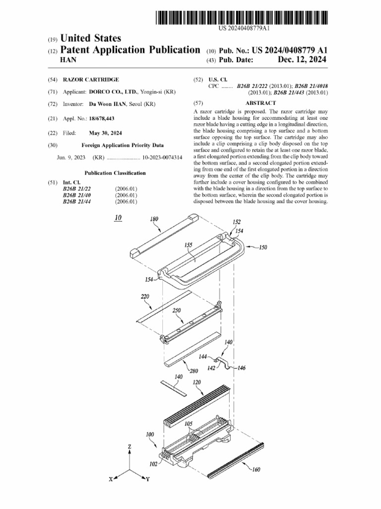 Us20240408779a1 Razor Cartridge | PDF