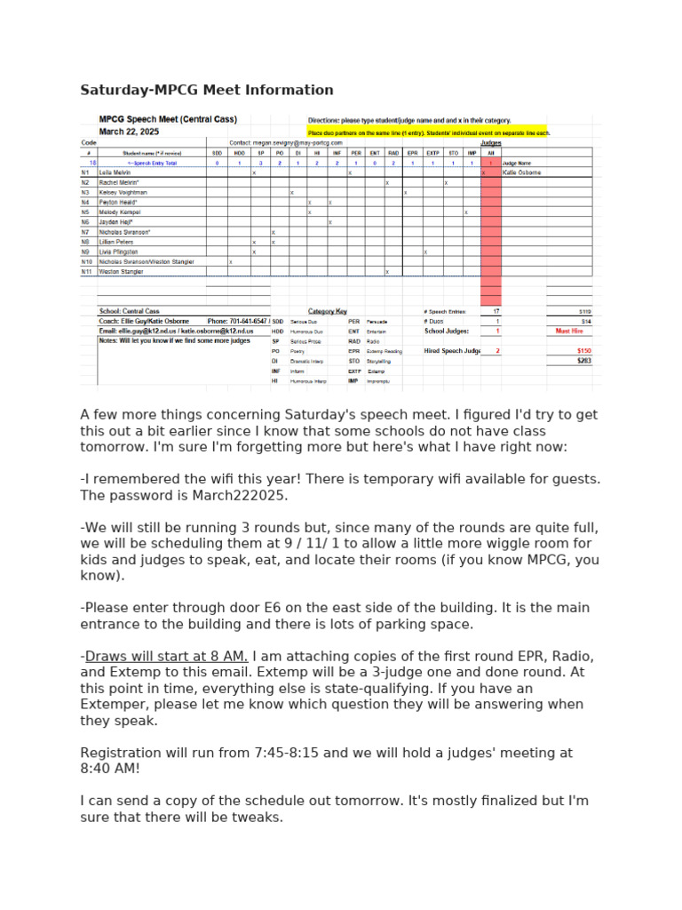 MPCG 032225 Meet Info | PDF