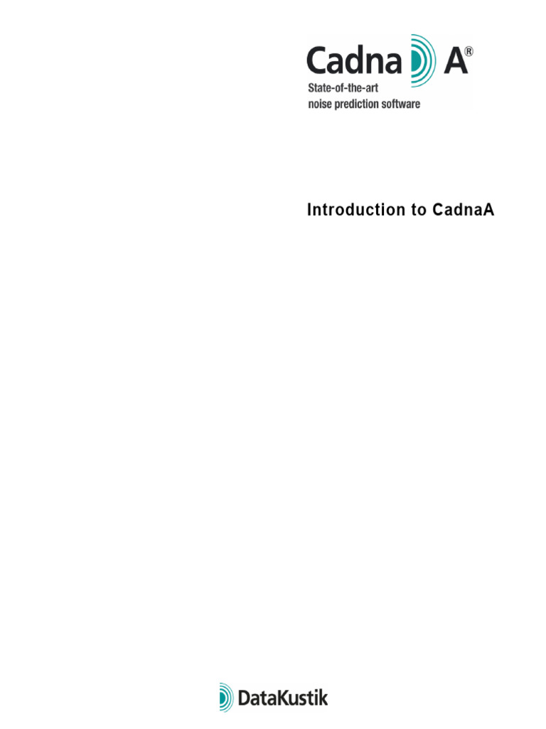 CadnaA Intro | PDF | 64 Bit Computing | License