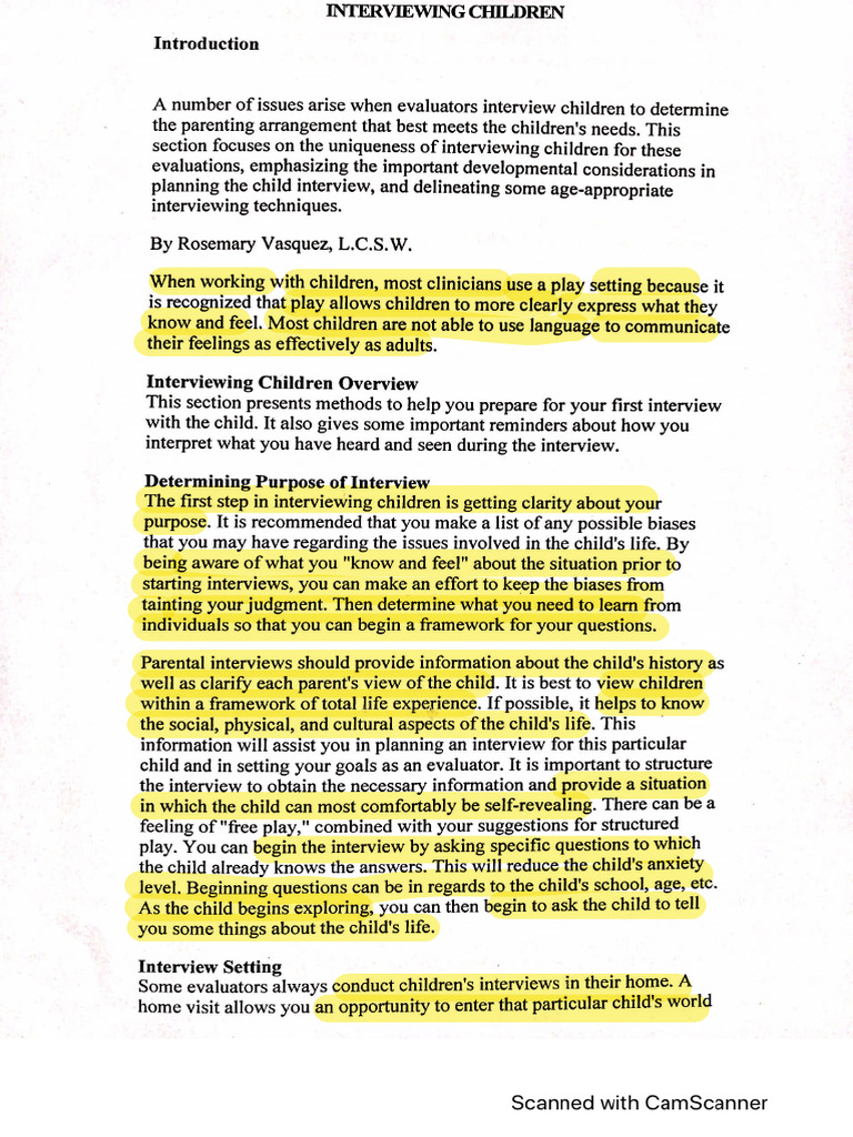 Interviewing Techniques Pdf Pdf