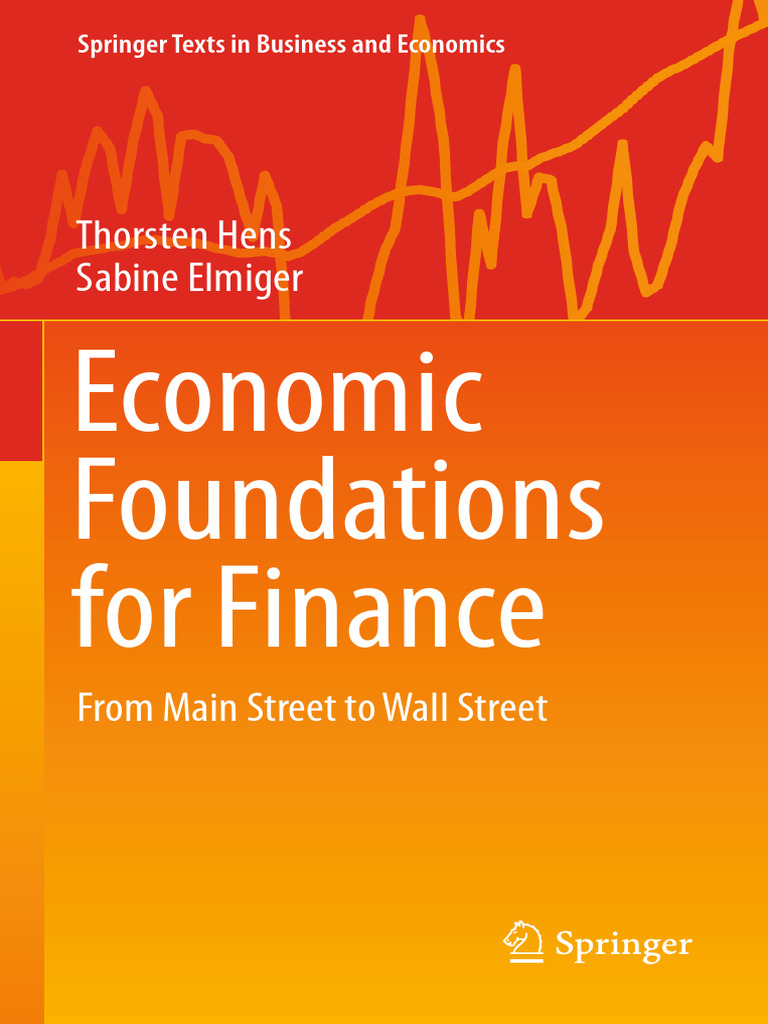 Economic Foundations For Finance: Thorsten Hens Sabine Elmiger | PDF ...