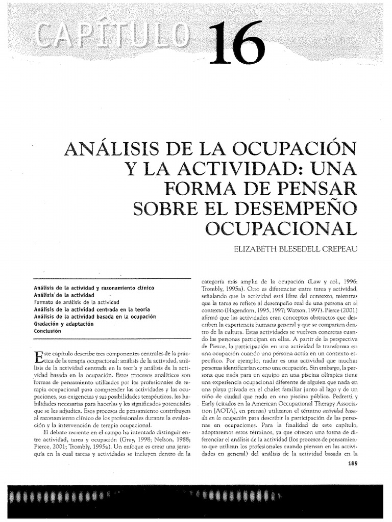 SPK 10 Cap 16 Análisis | PDF