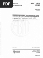 NBR 12188-Gases Medicinais Atualizada | PDF | Gases | Oxigênio