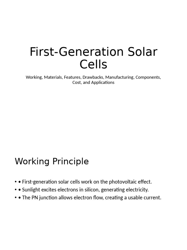 Solar Cells | PDF | Sustainable Energy | Electricity