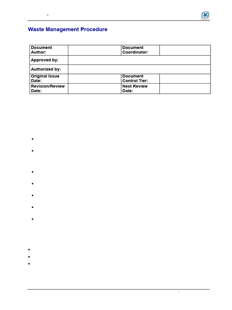 Waste Management Guidelines for KOC | PDF | Waste | Waste Management