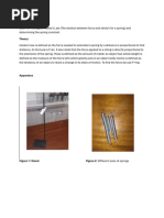 Hooke's Law: Force and Extension Practical | PDF | Force | Weight