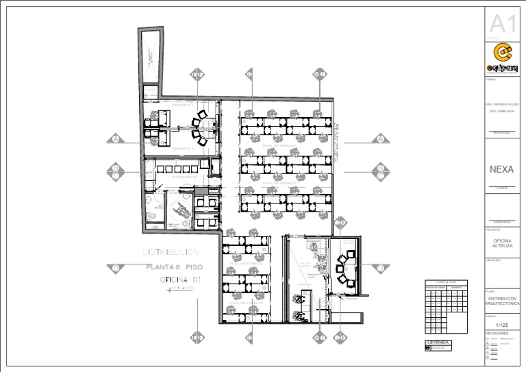 PLANO ARQ A01 Distribución | PDF