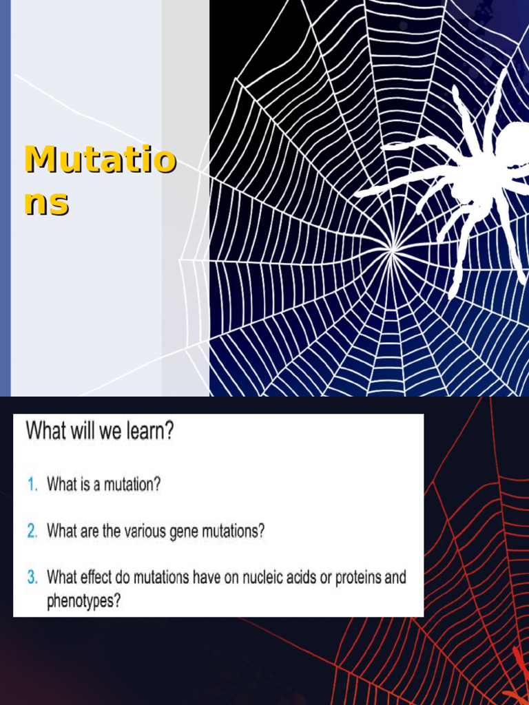 Types of Mutations | PDF