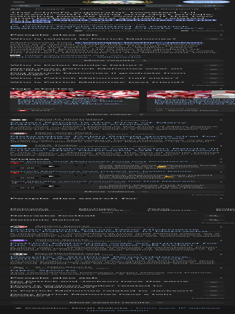 is dylan raiola related to mahomes - Google Search | PDF | Ncaa ...