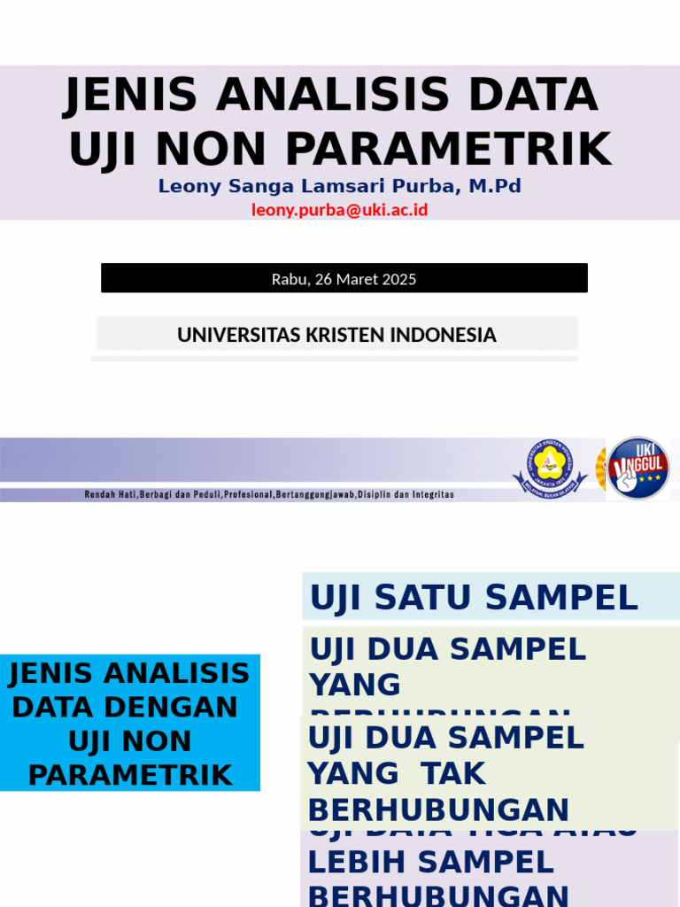 Jenis Analisis Data Parametrik | PDF