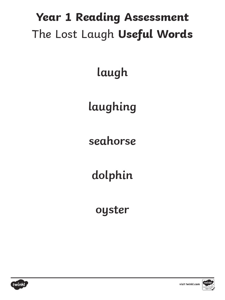 The Lost Laugh Useful Words | PDF