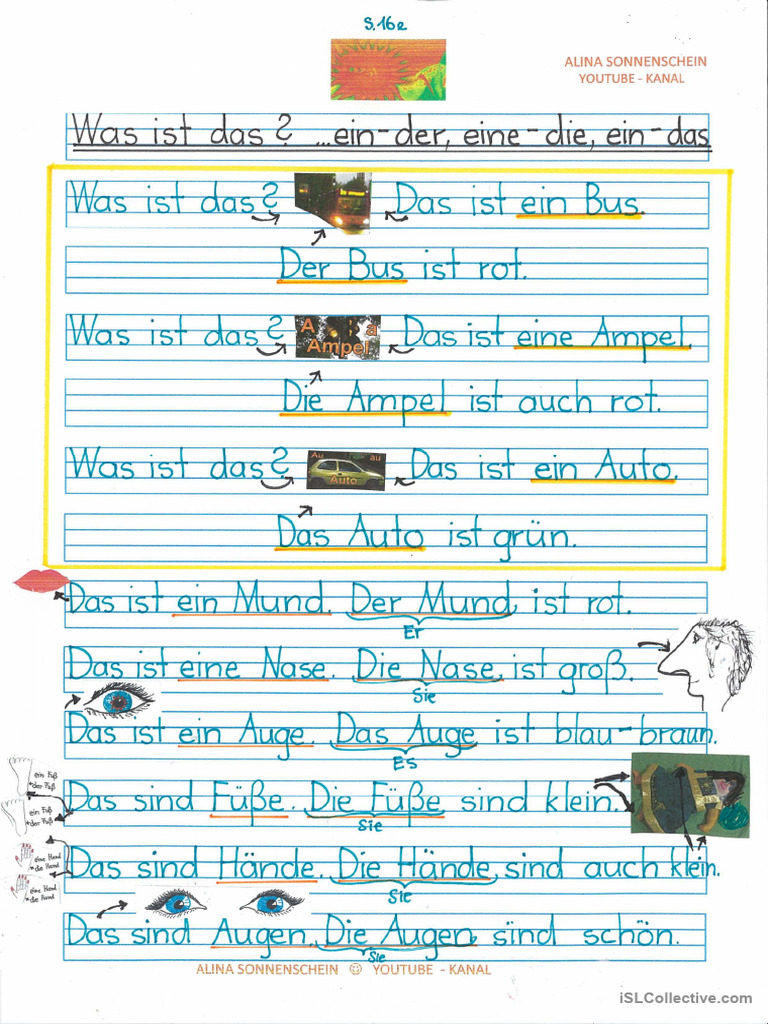 Was Ist Das Das Ist Ein Der Unbestimmter Und Bestimmter Artikel | PDF