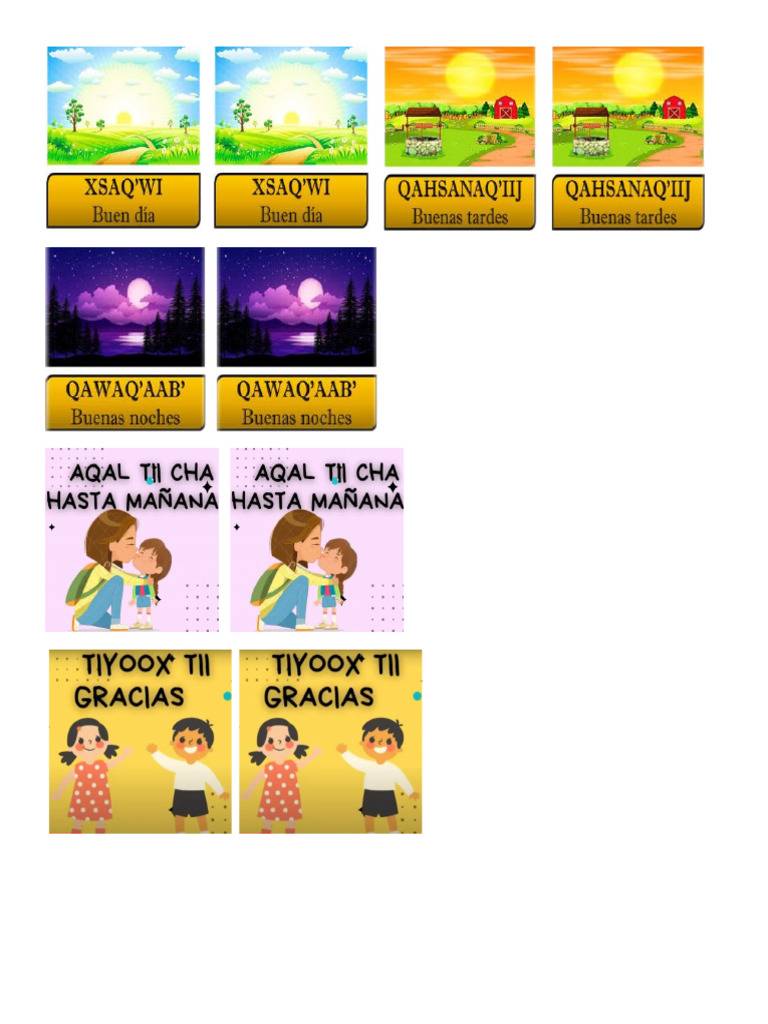 Saludos en poqoman | PDF