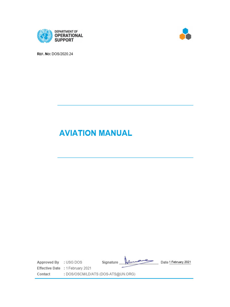 UN Aviation Manual Overview | PDF | Peacekeeping | Logistics