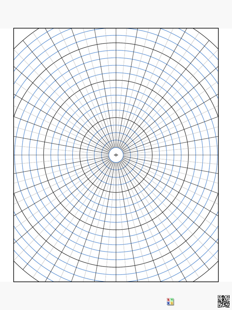 Graphing Polar Paper | PDF