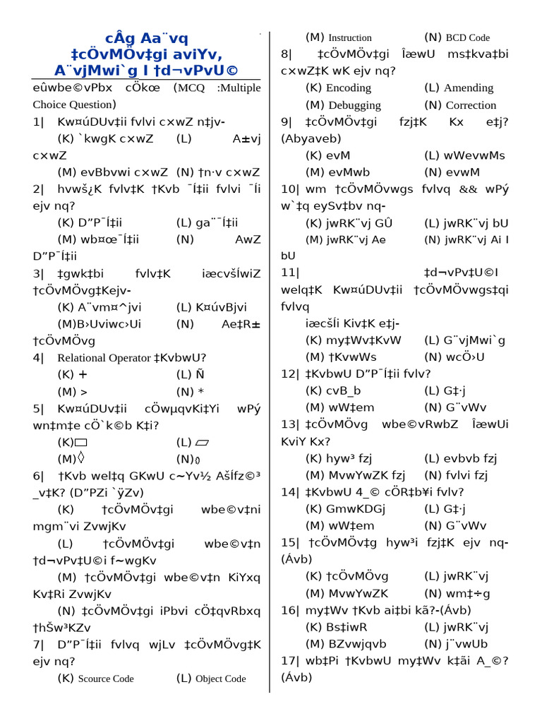 Class-11 Ex-5. ICT MCQ (Pag-3) | PDF | Computer Programming | Computing
