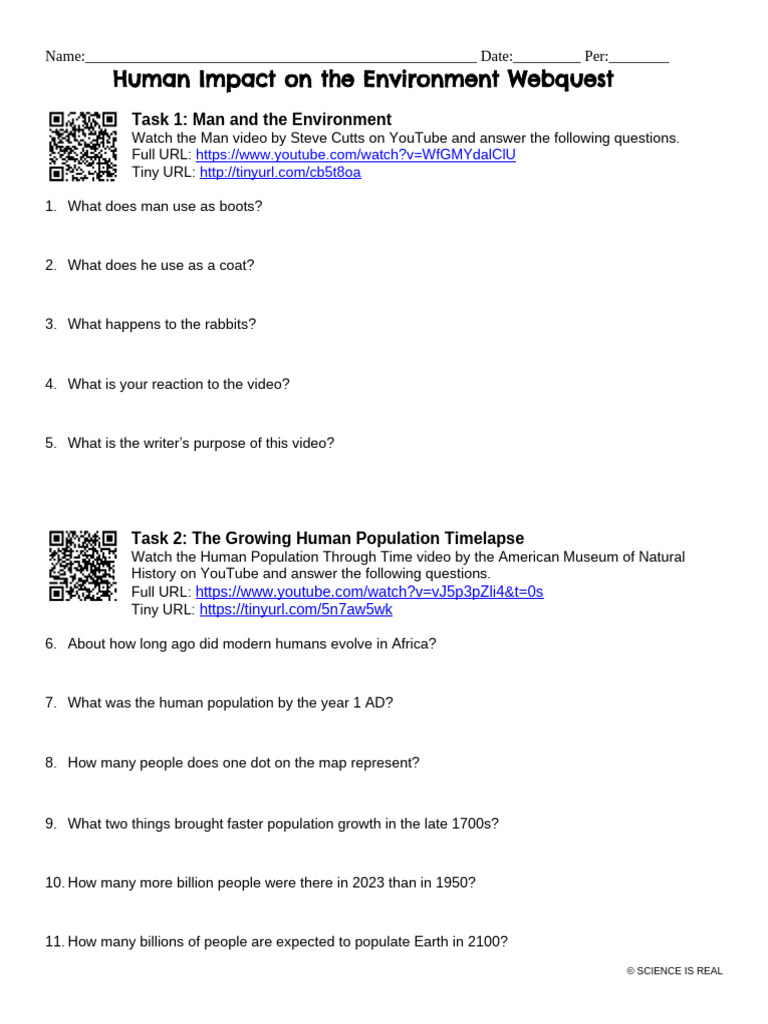 Laylene Munoz - Human Impact Webquest | PDF | Carbon Footprint ...