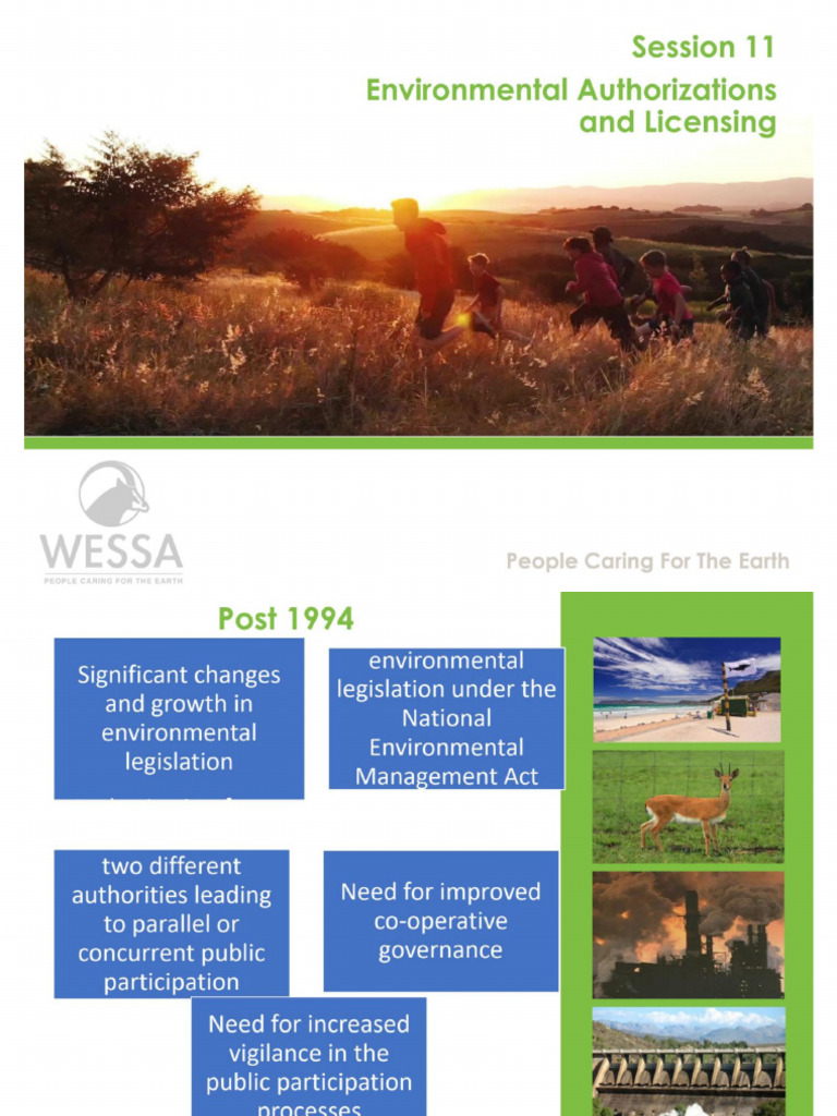Environmental authorization and licensing | PDF