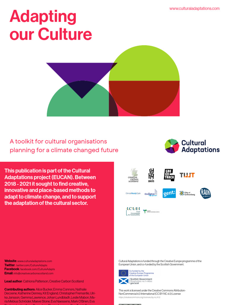 Adapting Our Culture Toolkit | PDF | Climate Change | Climate Change ...