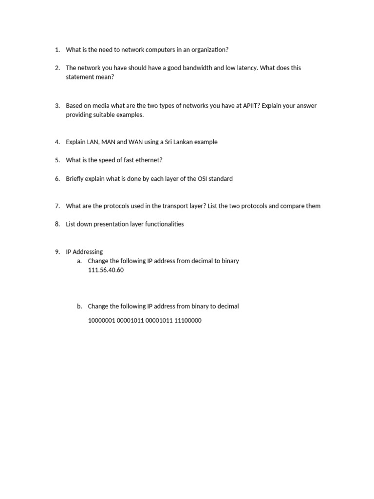 Network Tutorial | PDF