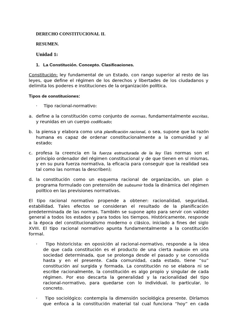 Resumen consti 1er parcial. | PDF | Constitución | Justicia